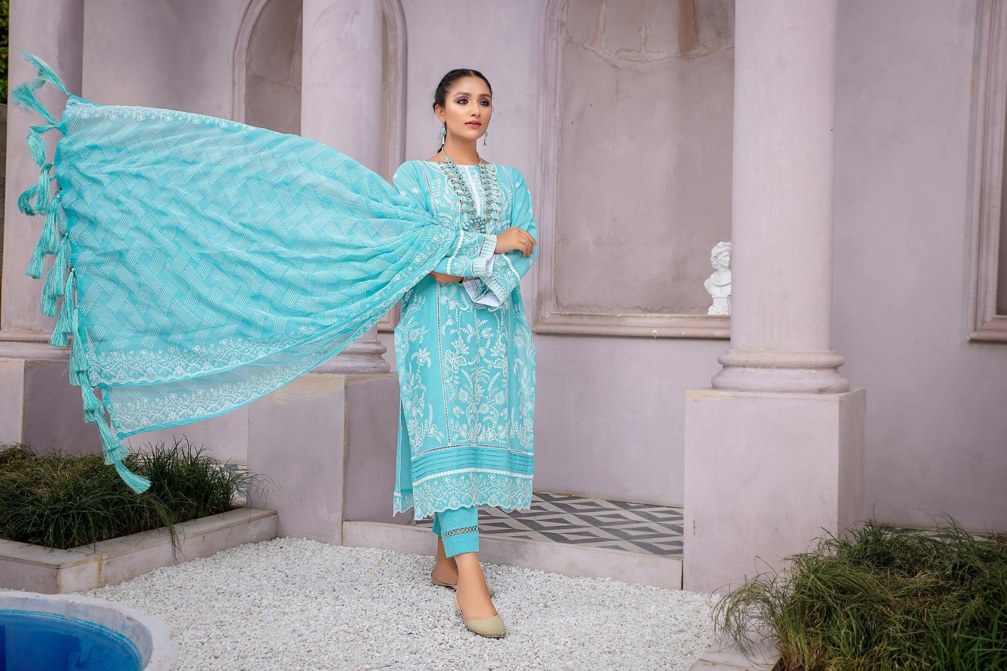 3- Piece Embroidered – SAFWA Brand